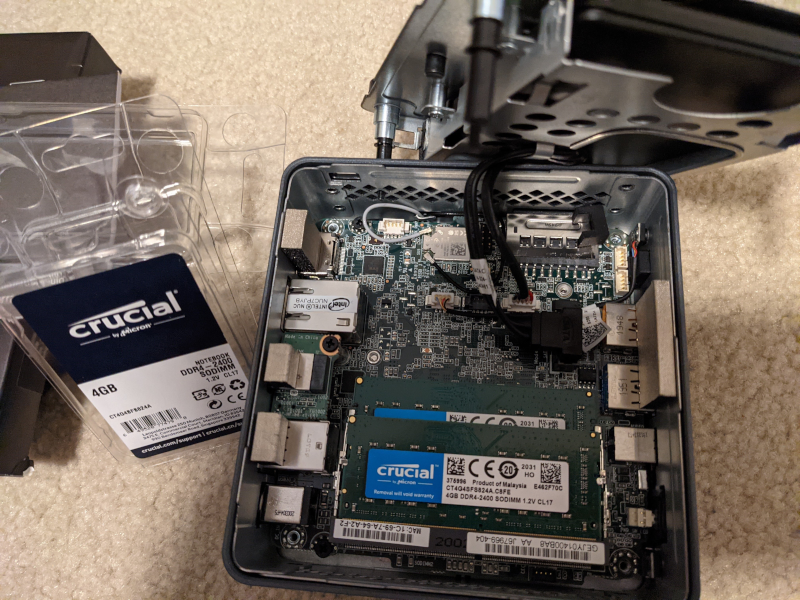 New Toy: Intel NUC 7 Essential Kit NUC7PJYH | Mike's Random Stuff
